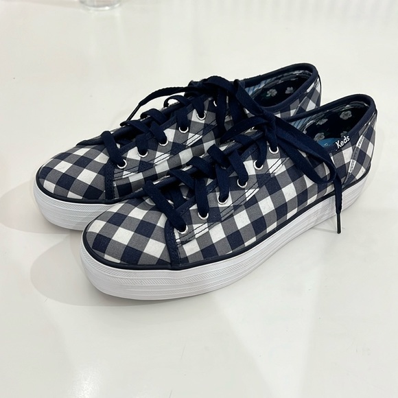 Keds | Shoes | Keds X Draper James Plaid Platform Sneakers Size 8 ...